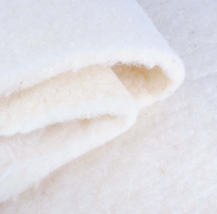 Nonwoven wool from Campine heathsheep