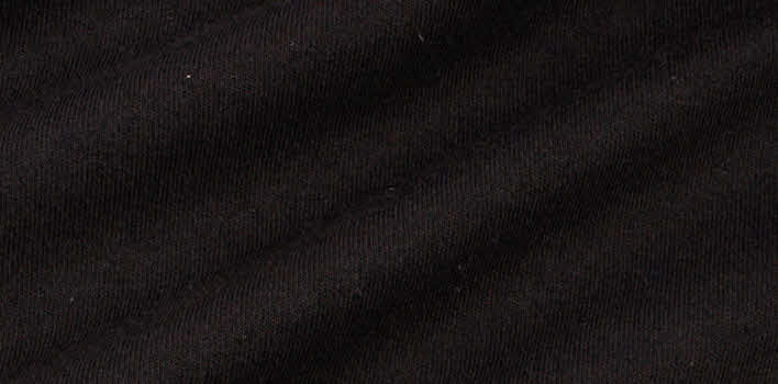 Black interlock fabric from organic cotton | Ecological Textiles