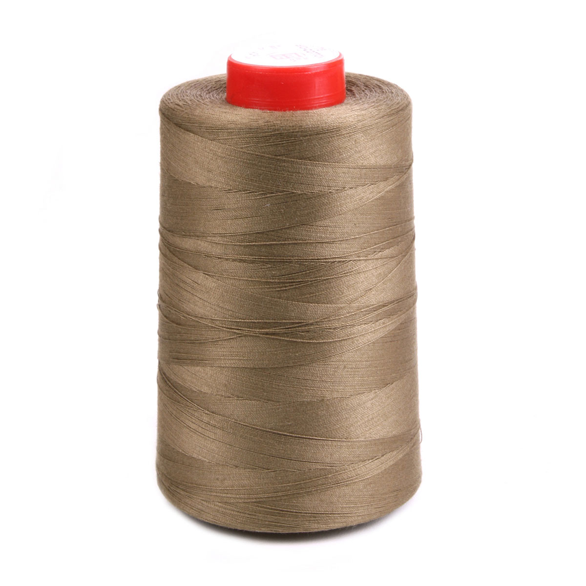 Organic cotton sewing yarn Nm 50/2 color taupe