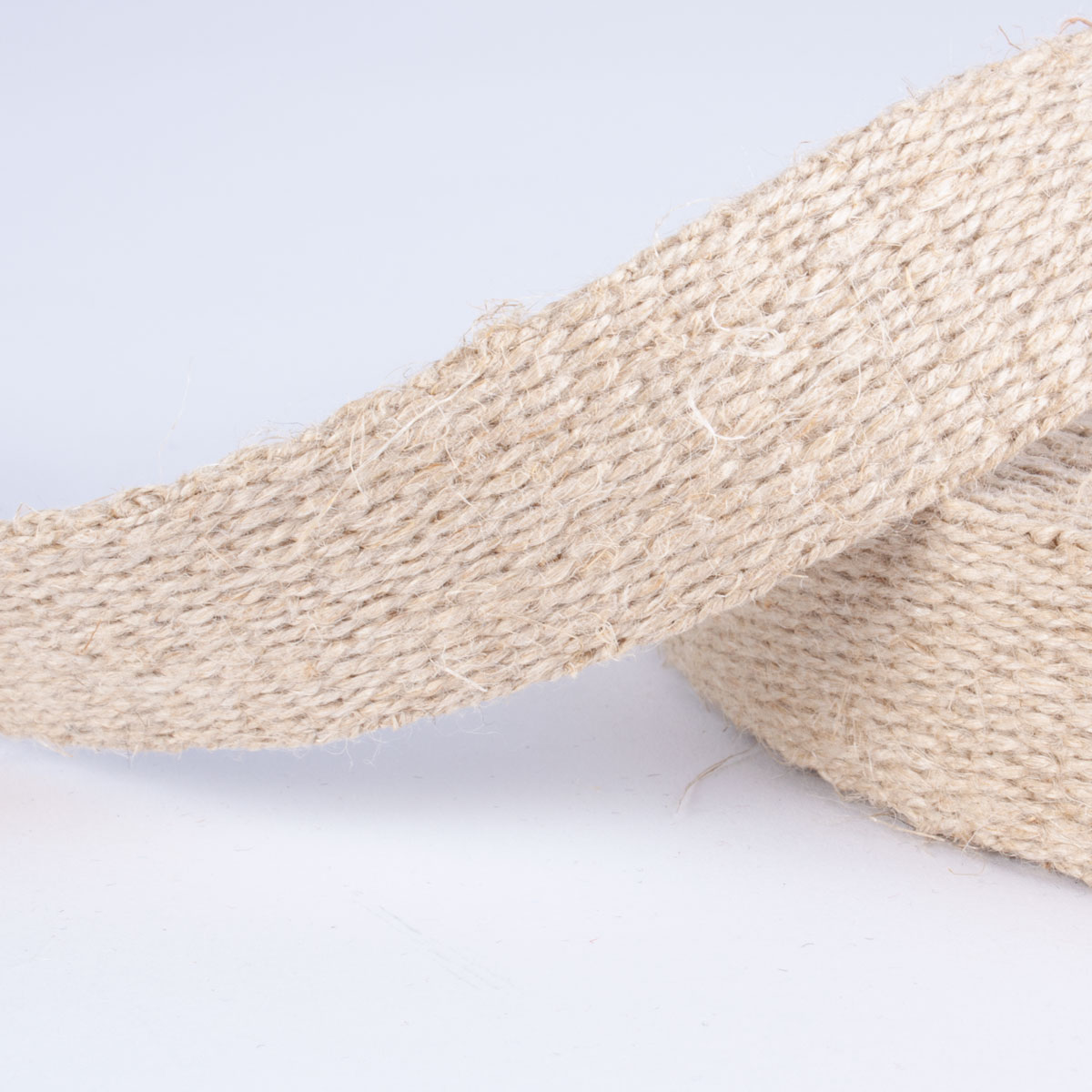 Canvas hermp tape in natural colour width 25 mm