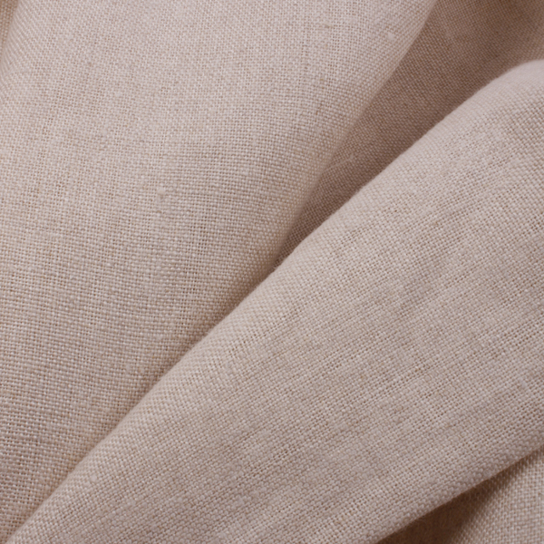 Organic linen fabric GOTS certified - Natural light colour