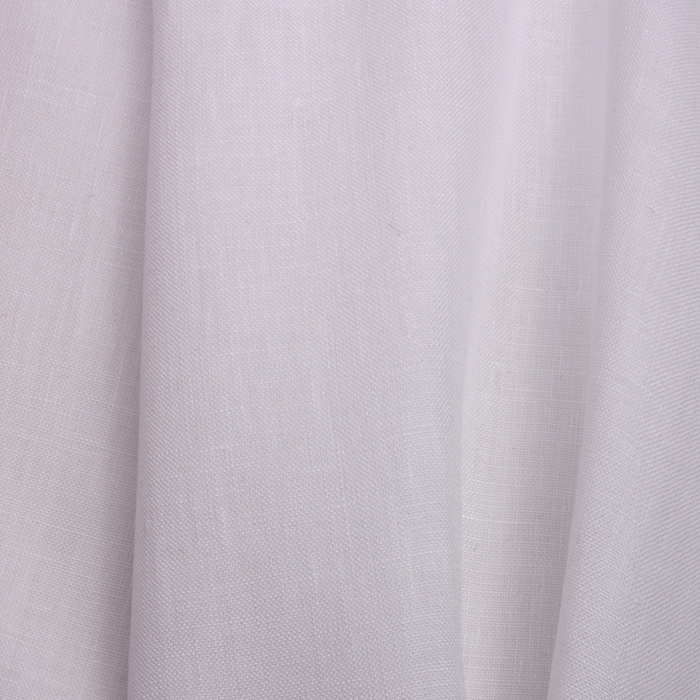 Fine organic linen fabric optical white