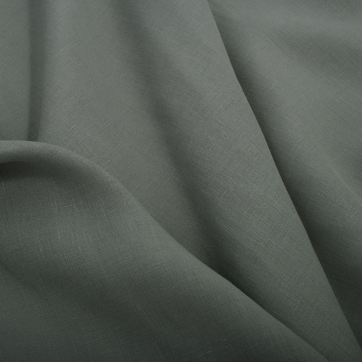 Fine woven light grey linen fabric | Ecological Textiles