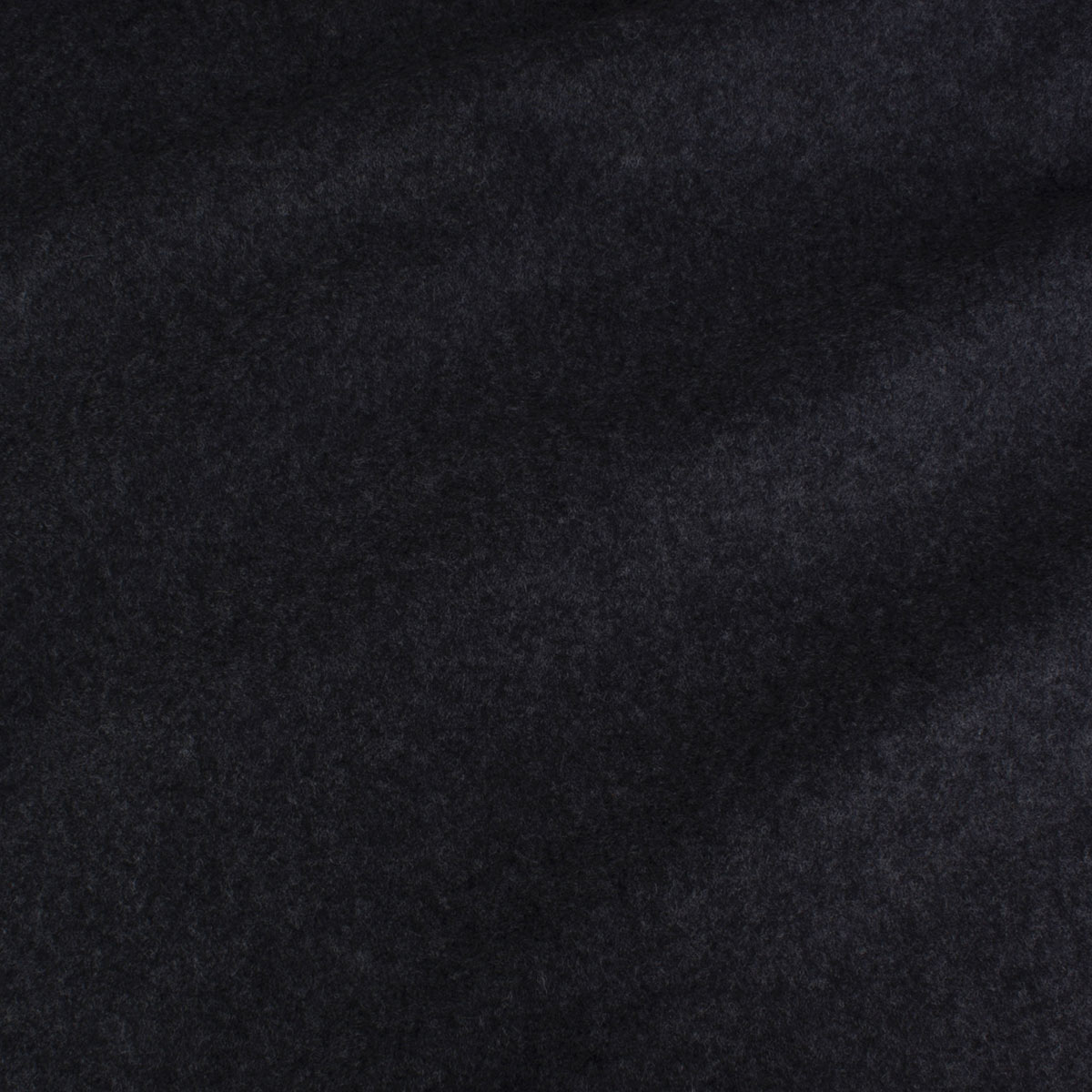 Heavy organic wool duffel in dark grey melange colours