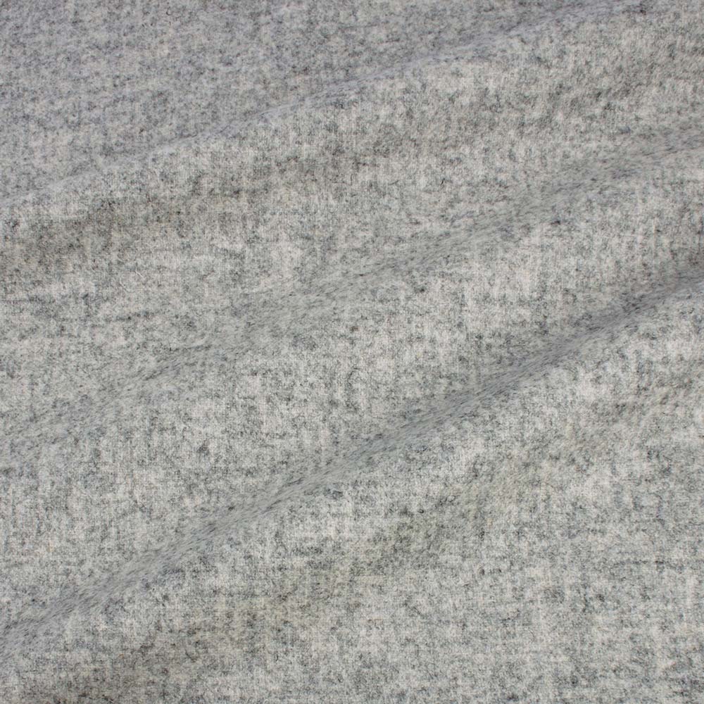 Heavy plain weave of new wool in nickel silver colour