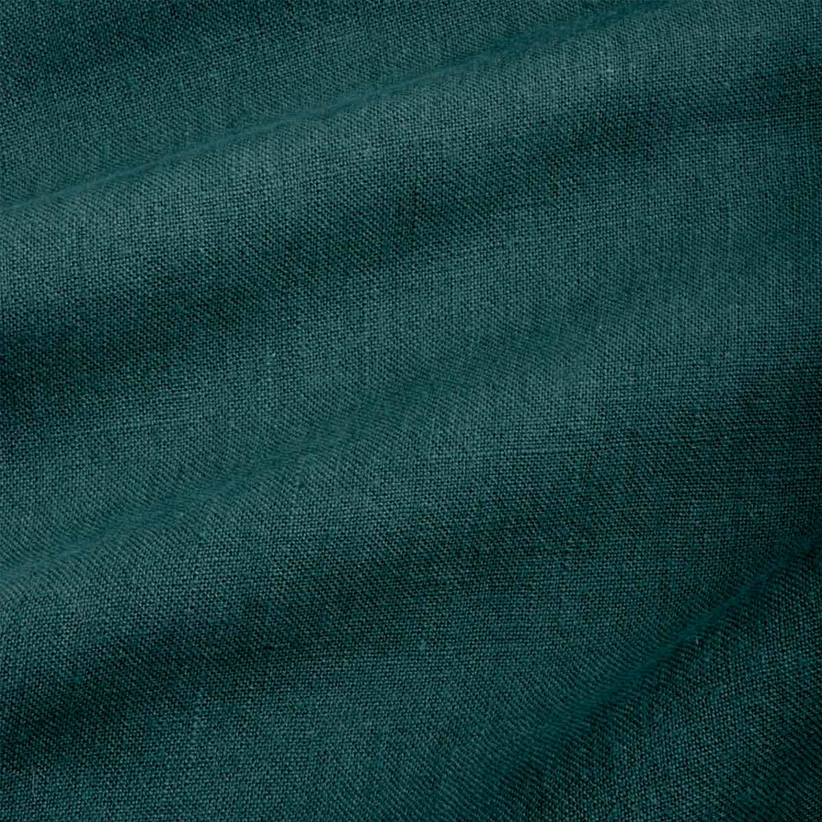 Forest green fine woven hemp fabric
