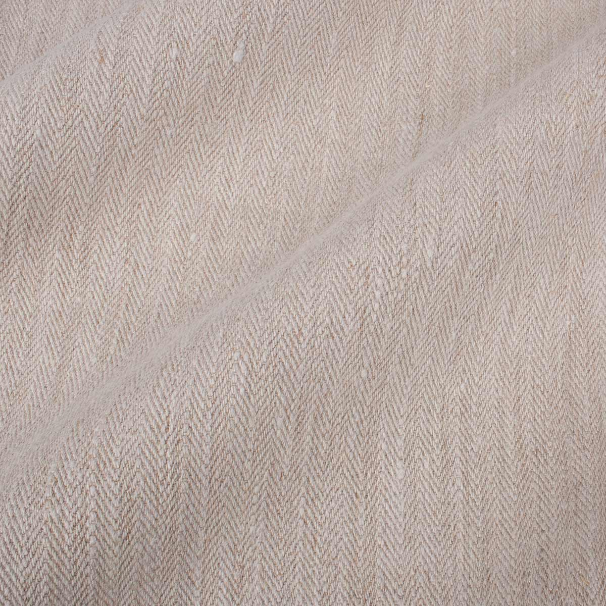 Air finished soft hemp fabric in fishbone structure