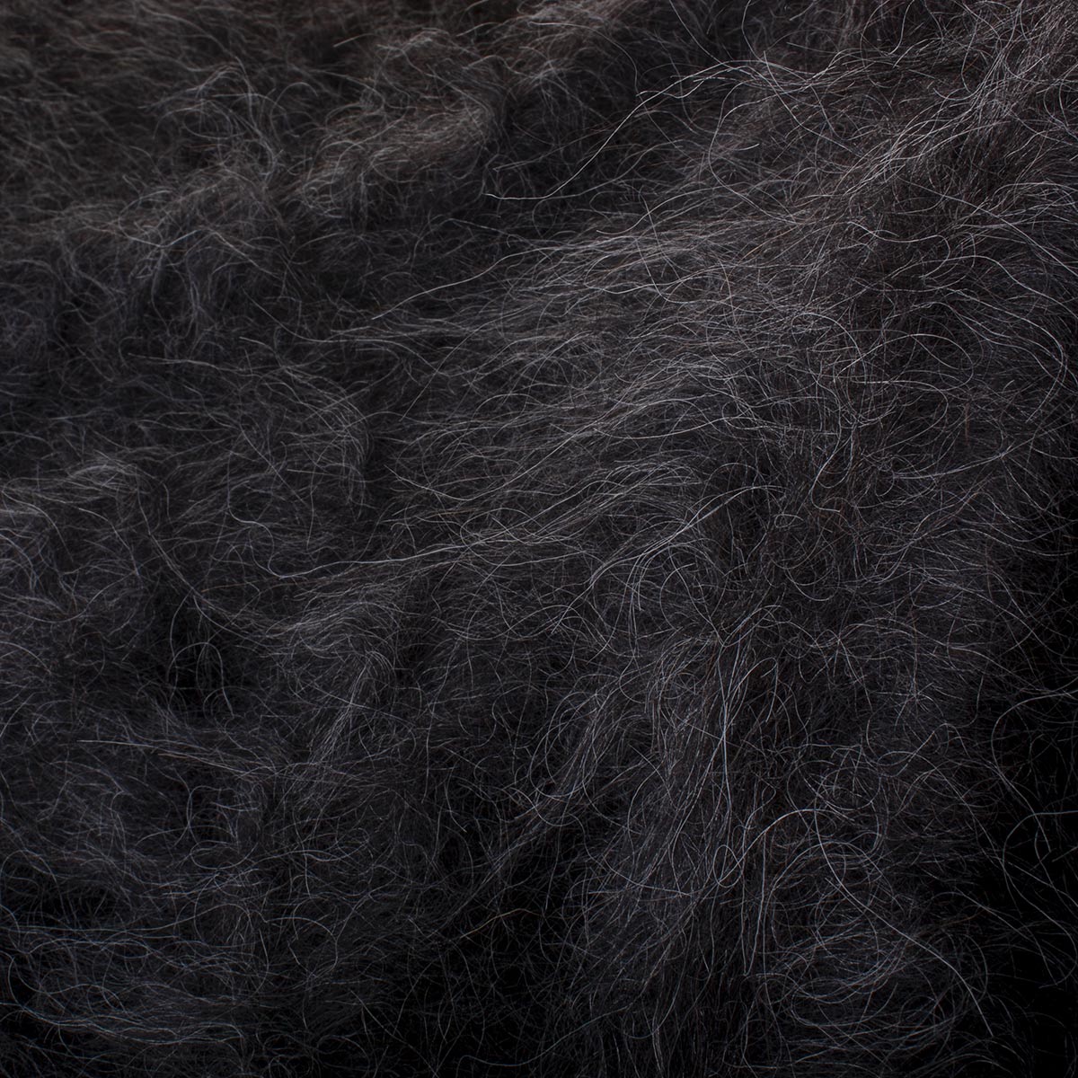 Faux fur in dark brown colour