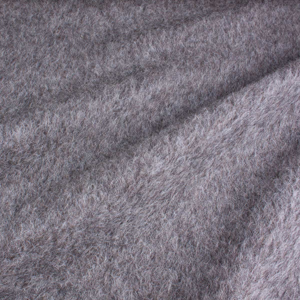 Grey faux fur from Icelandic wool 9 mm pile