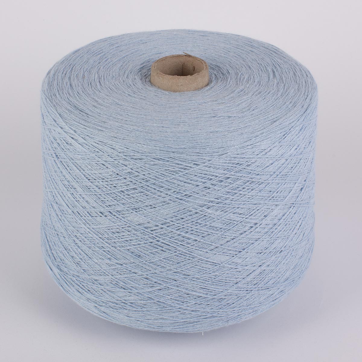 Yarn with recycled cotton in colour turchese