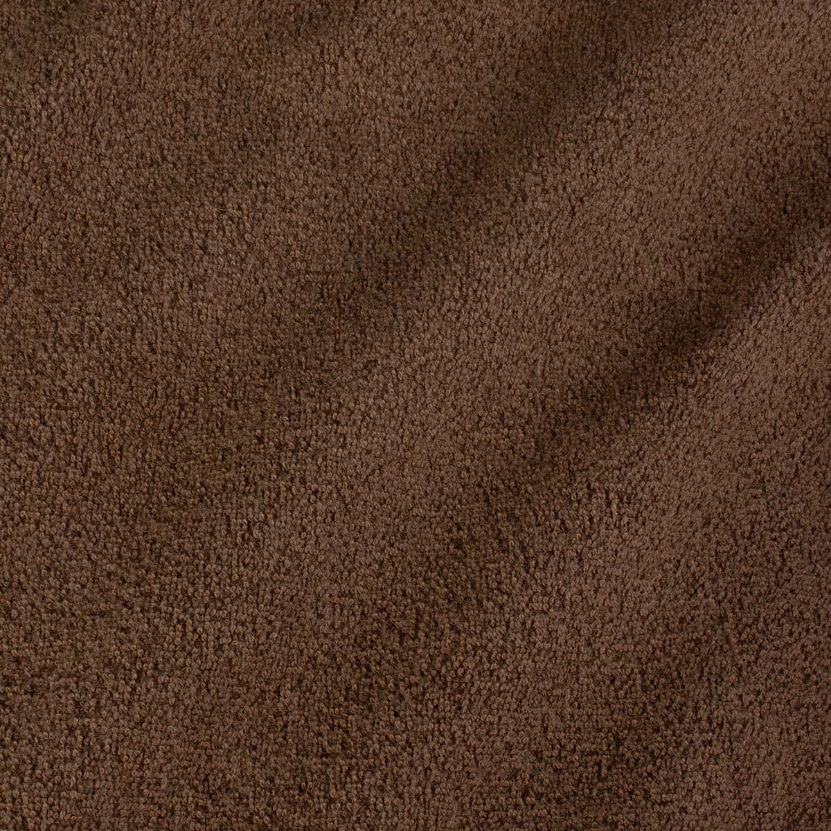 Brown organic cotton brushed terry | Ecological Textiles