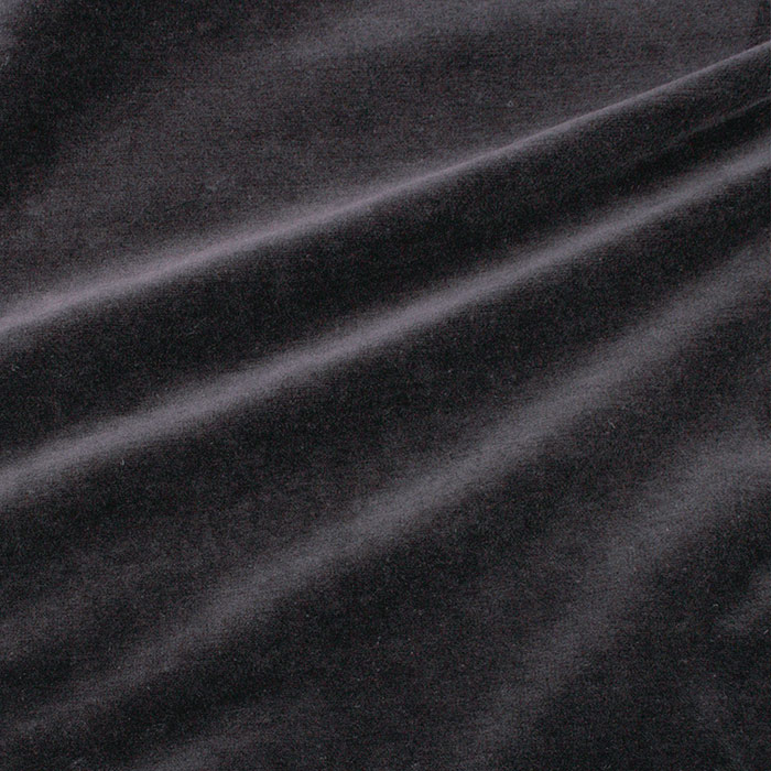 Black velour from organic cotton