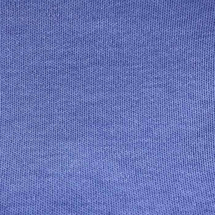 Blue interlock fabric from organic cotton | Ecological Textiles