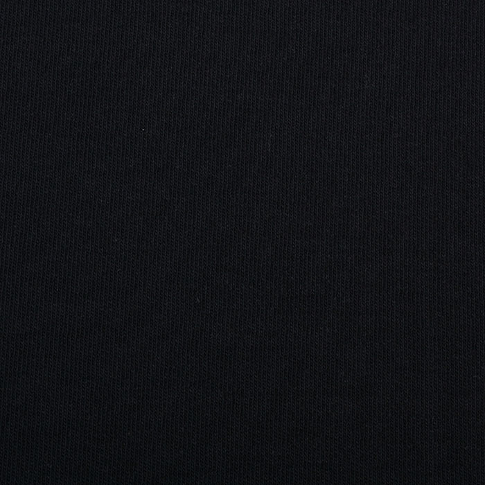 Black interlock fabric from organic cotton and elastane