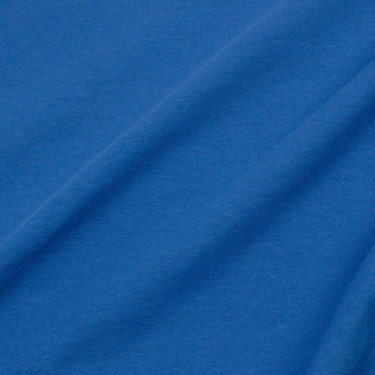Blue organic cotton 1x1 rib fabric | Ecological Textiles