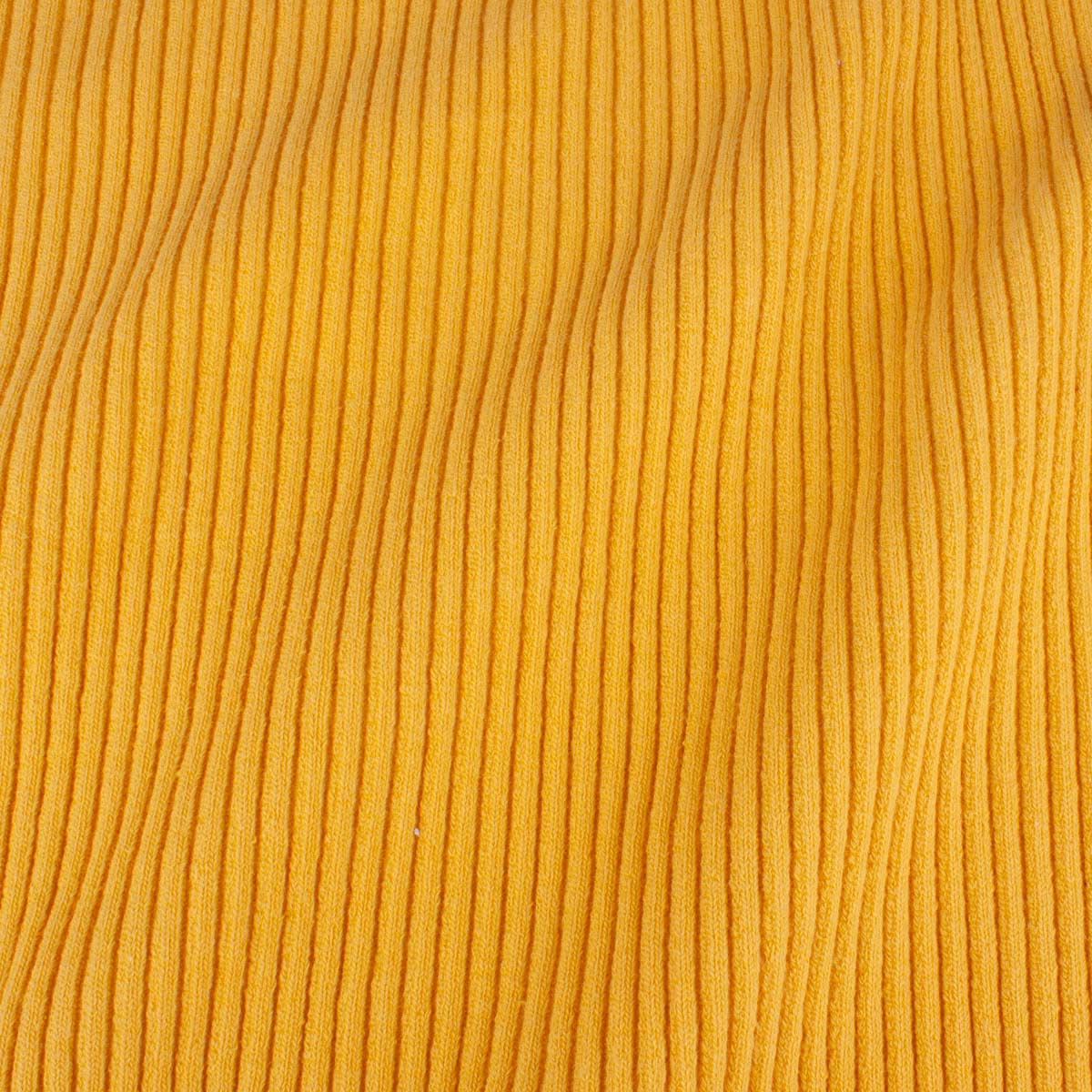 Yellow organic cotton wide rib
