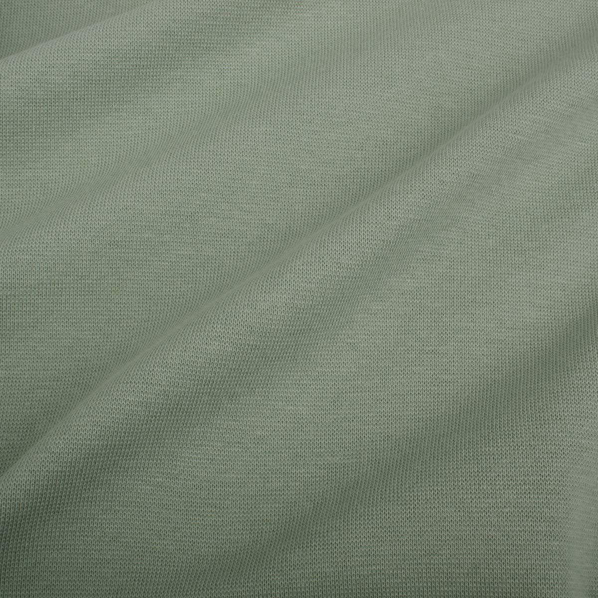 Stretchy organic cotton 1x1 rib fabric | GOTS | Green colour