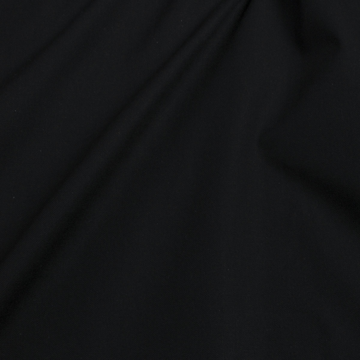 Black medium weight poplin from organic cotton