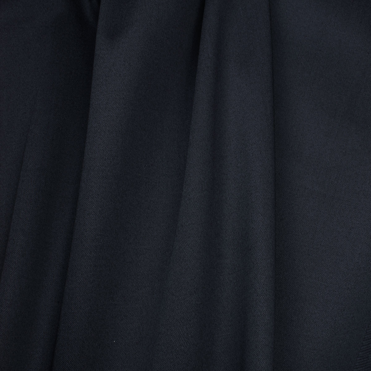 Navy blue stretchy satin weave of organic cotton