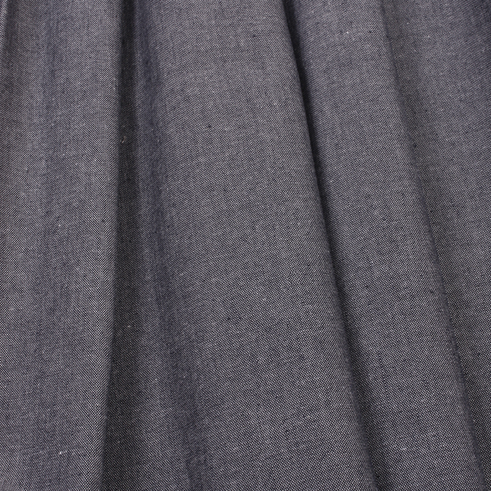 Grey chambray of organic cotton