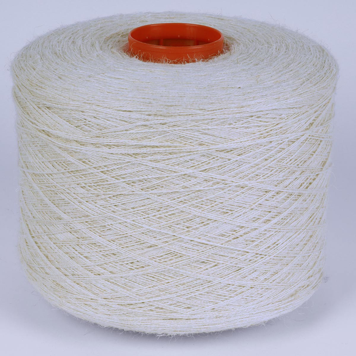 Blend of hemp and wool yarn natural colour