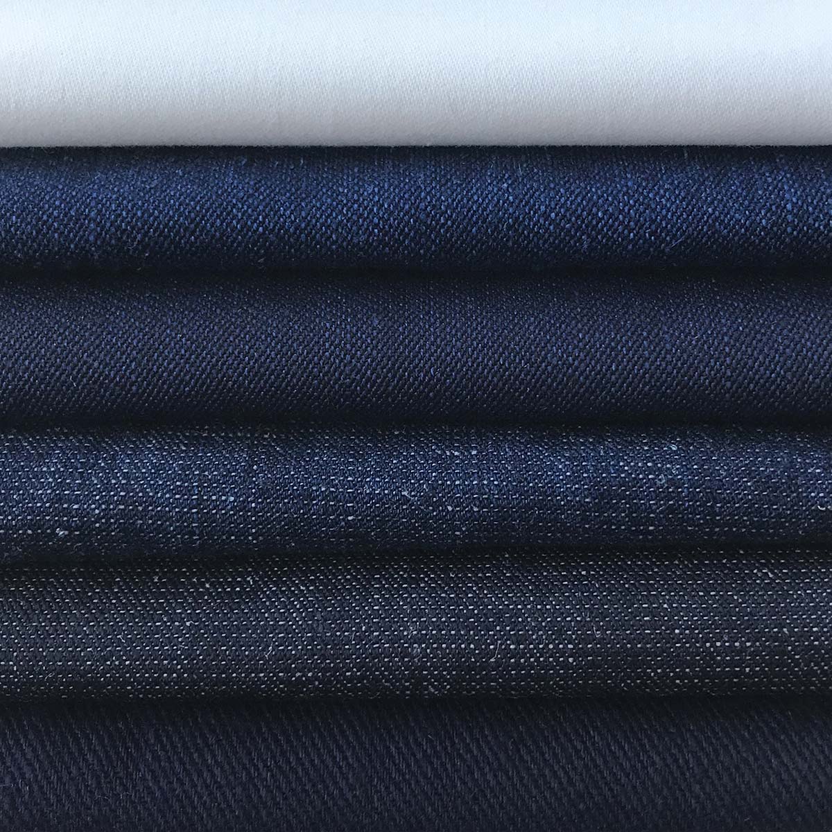 Sample set of hemp denim