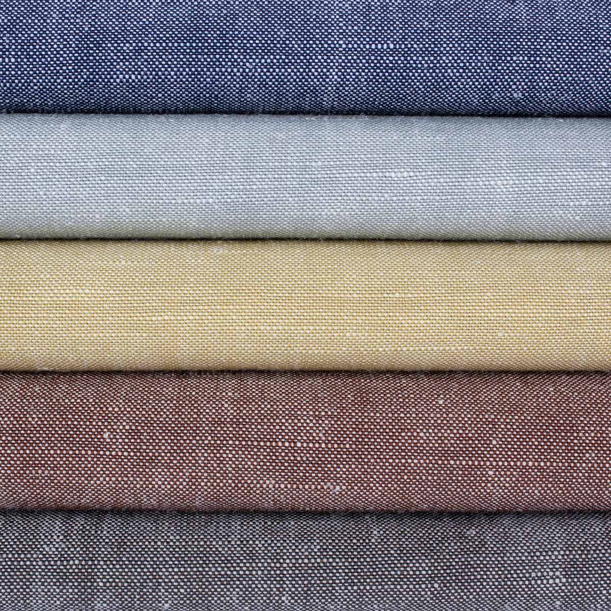 Sample set of woven linen and wool