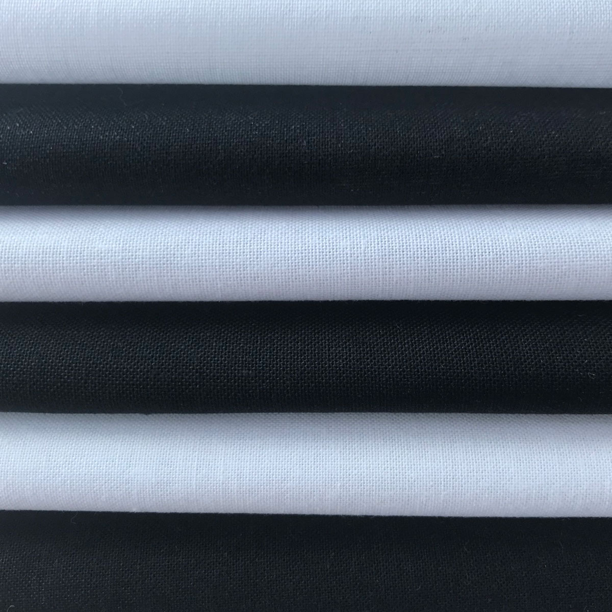 Six samples of organic cotton interlining