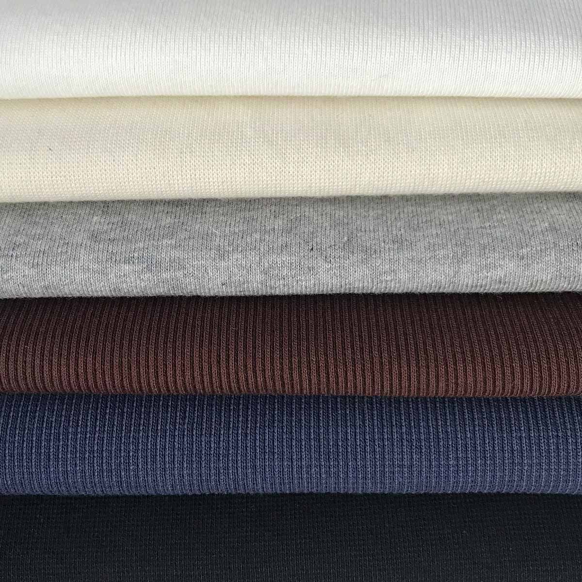 Samples of organic cotton ribbed jerseys | SaET_Ribbed jersey