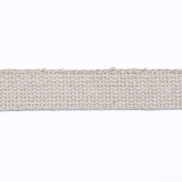 Canvas hermp tape in natural colour width 25 mm