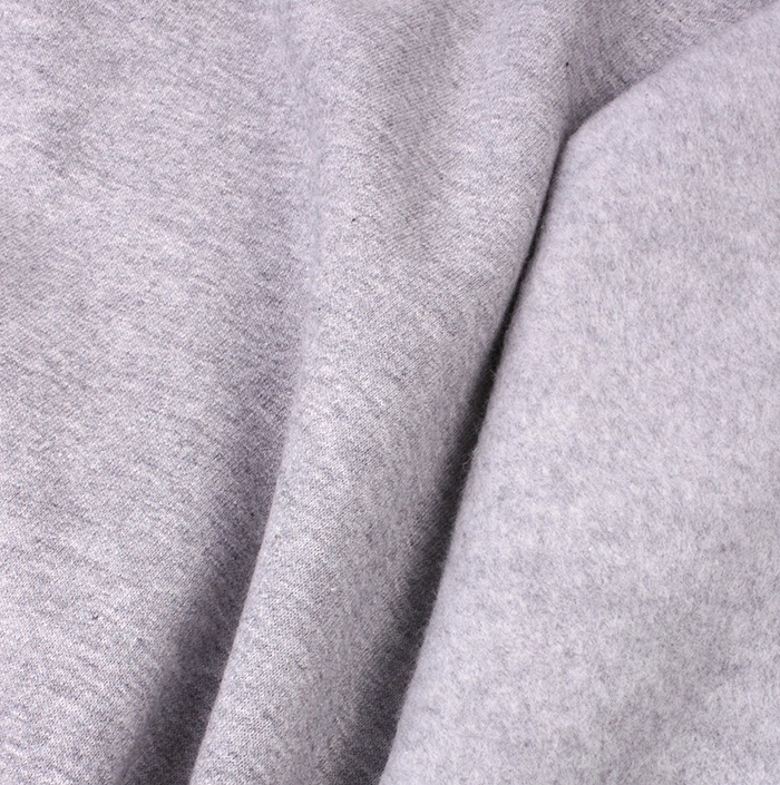 Light melange grey organic cotton sweat