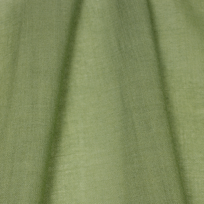 Naturally dyed wool mousseline in Green