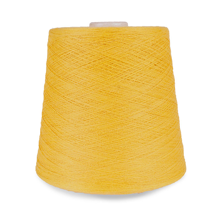 Yellow organic wool yarn | Ecological Textiles