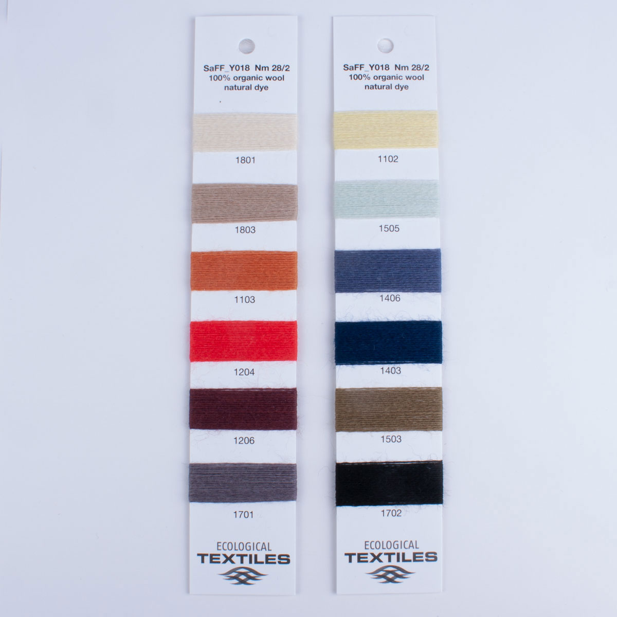 Samples organic wool yarn Nm 28/2