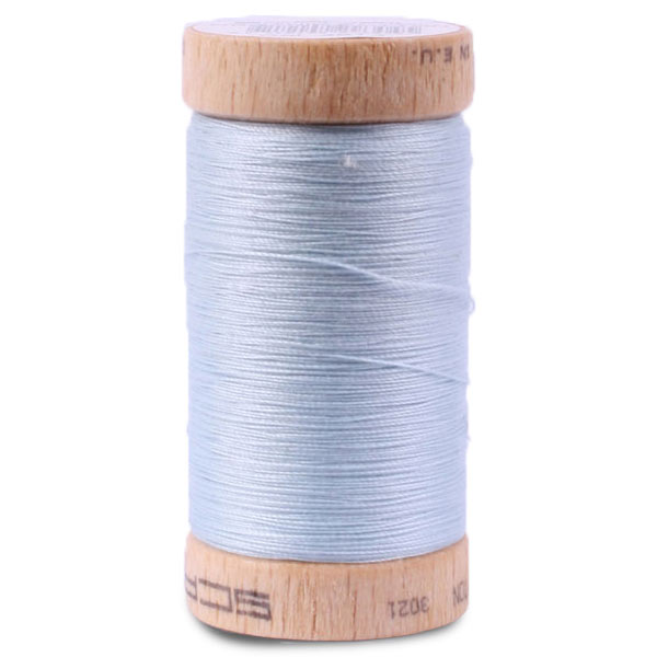 Light steel blue sewing thread Nm 50/2 organic cotton, 5x100 mtr
