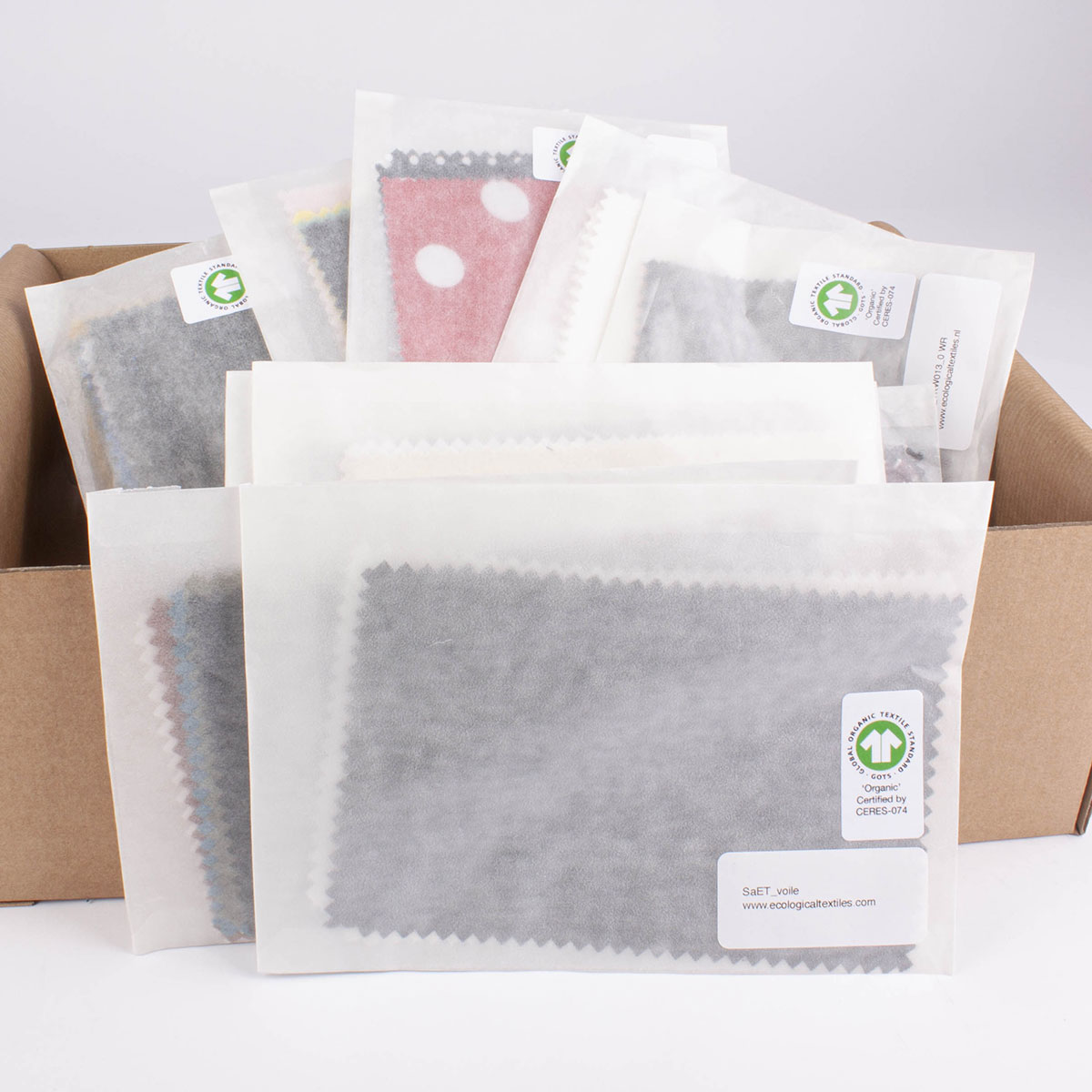 Sample sets woven organic cotton