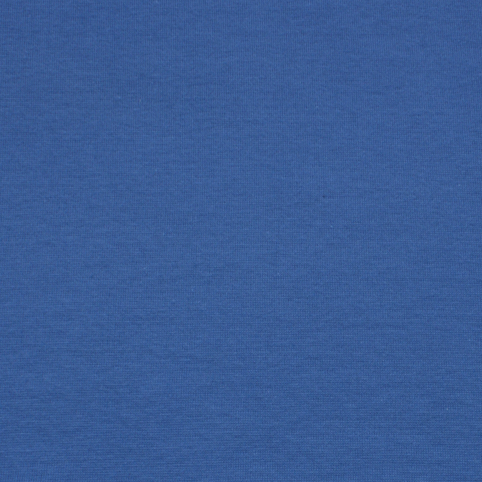 Blue organic cotton 1x1 rib fabric | Ecological Textiles
