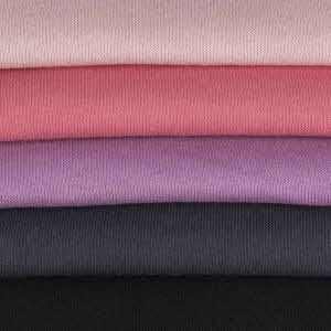 Samples of knitted organic cotton fabrics